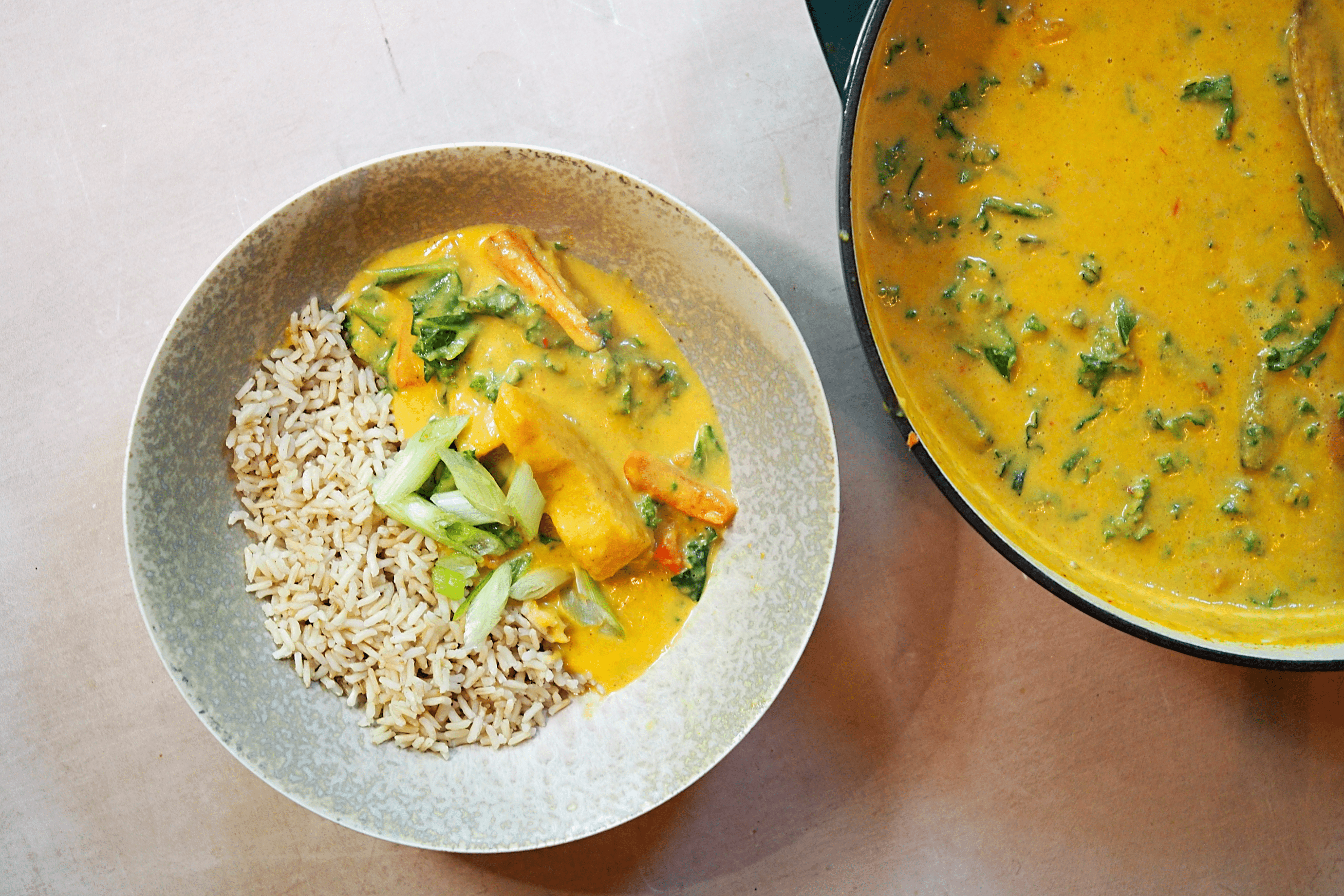 Plant-Based Caribbean Coconut & Squash Curry – But First, Food