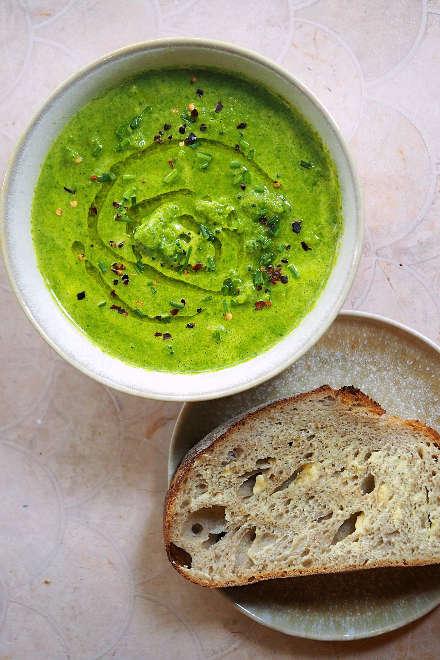Healthier Broccoli & Cheddar Soup – But First, Food