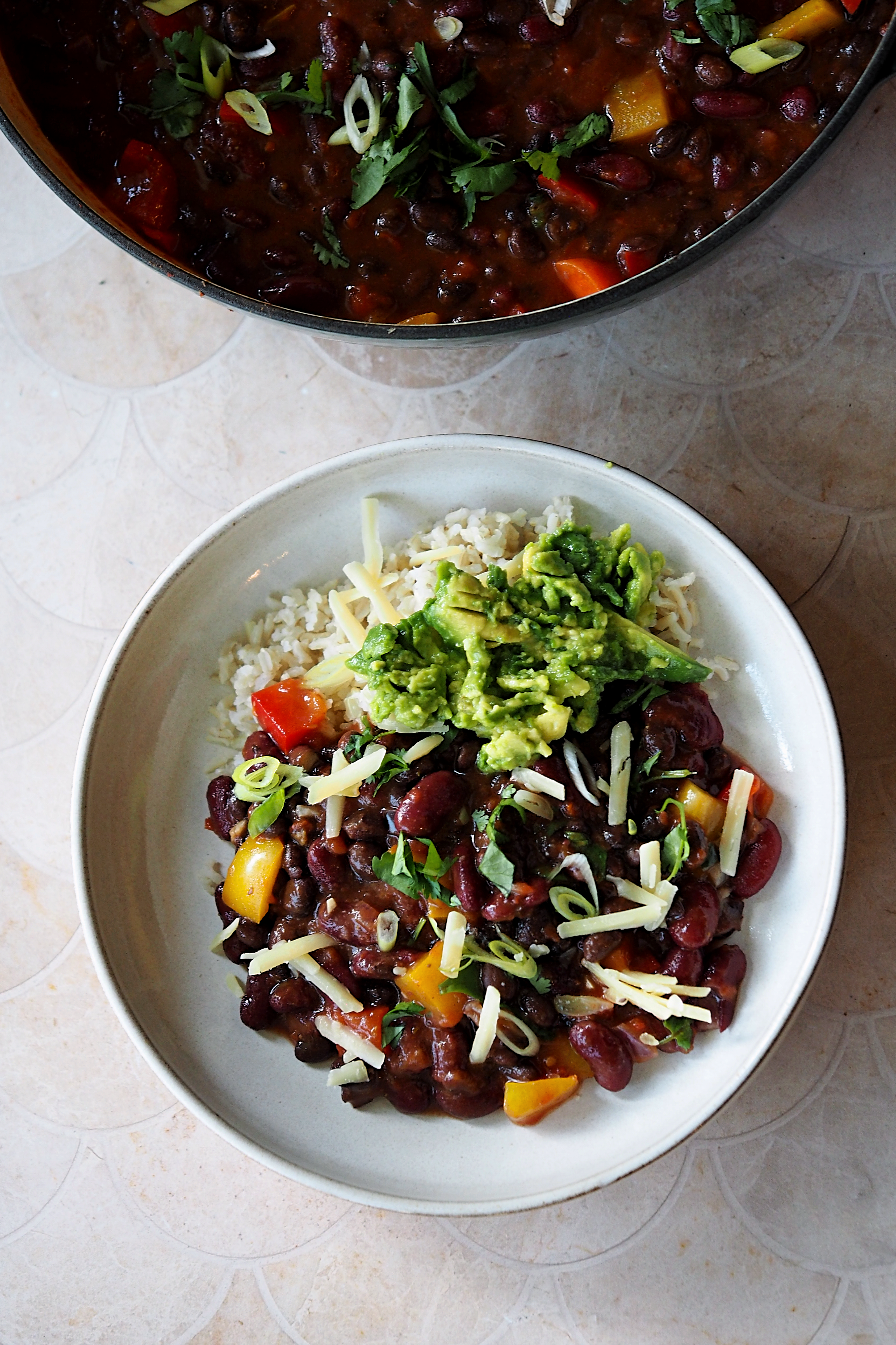 Mixed Bean Chilli – But First, Food